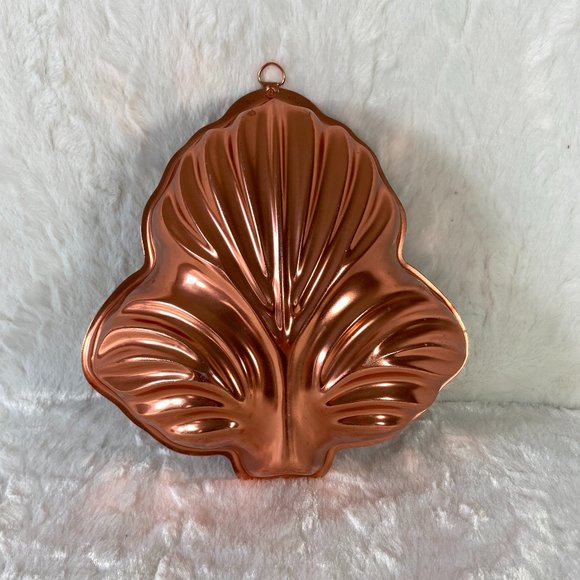 Vintage | Kitchen | Vintage Leaf Shape Copper Jello Wall Decor Mold ...